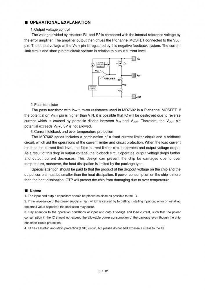 MD7602 datasheet page 8