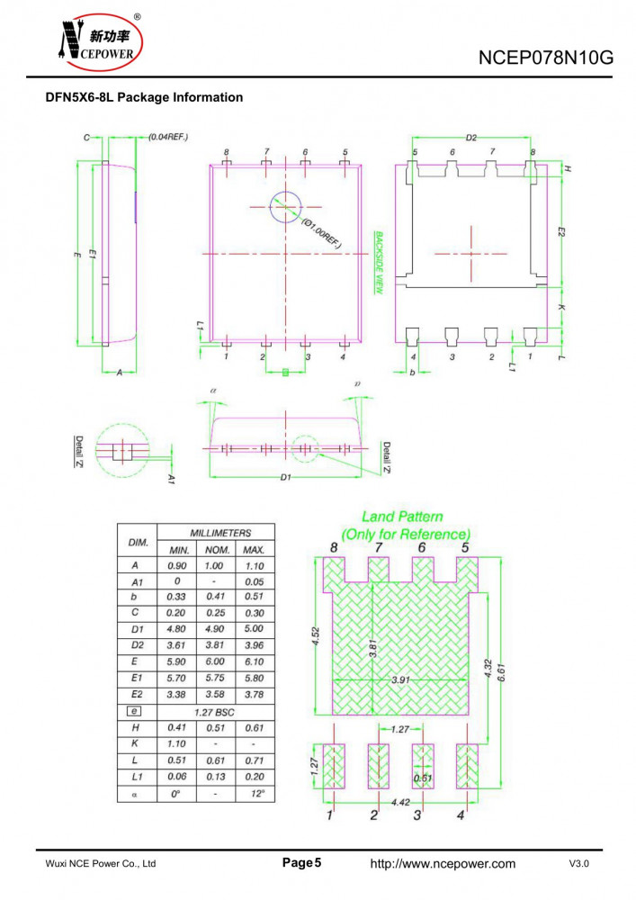 NCEP078N10G datasheet page 5