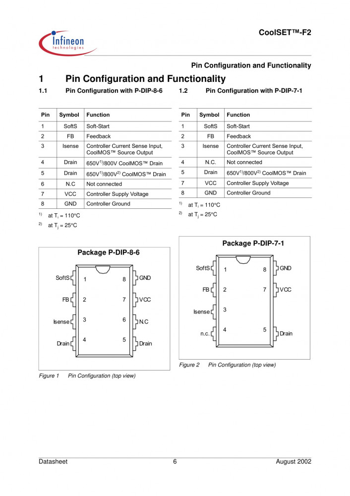 ICE2B765P datasheet page 6