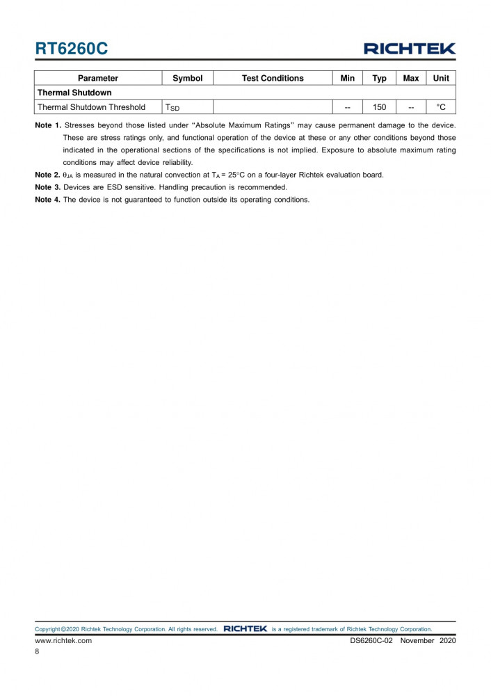 RT6260C datasheet page 8