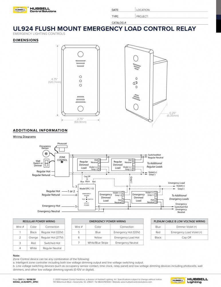 UL924EPC1D-UNV product documentation, page 2
