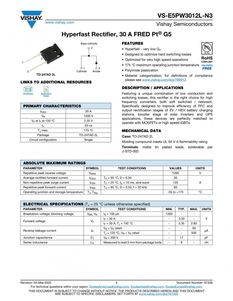 VS-E5PW3012L-N3 datasheet page 1