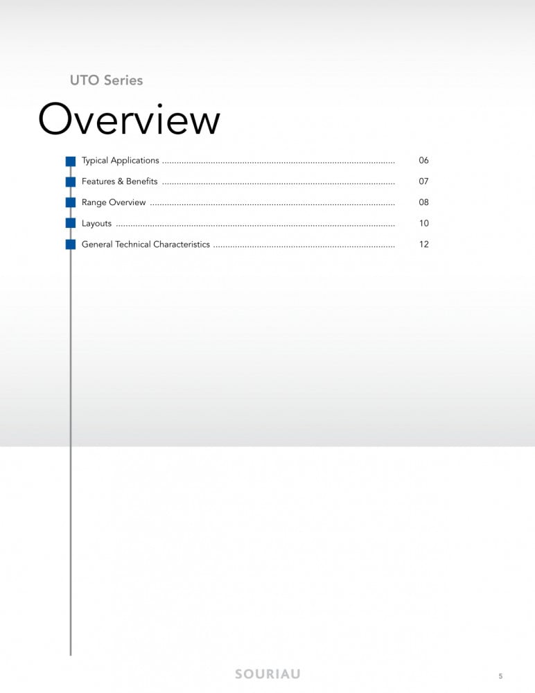 UTG614DCG catalog page 5
