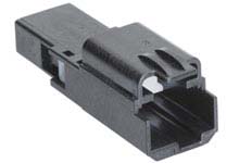 2.54mm H-DAC 64, 5 Way Male Housing Assembly, Single Row, Polarization A, Black, with Xmas Tree Attachment