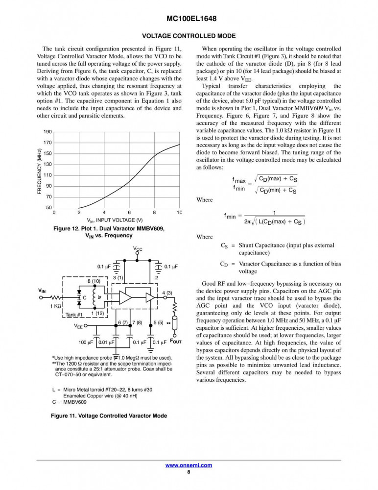 MC100EL1648 datasheet page 8