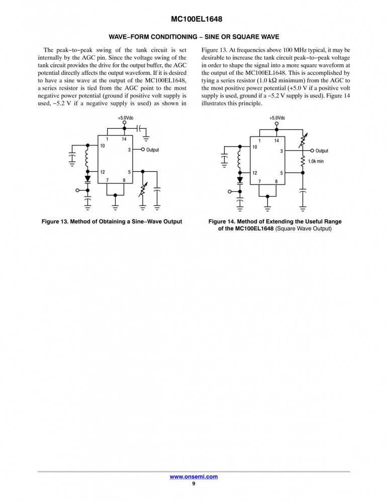 MC100EL1648 datasheet page 9
