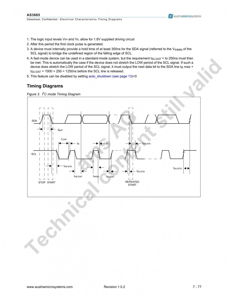 AS3665 datasheet page 8