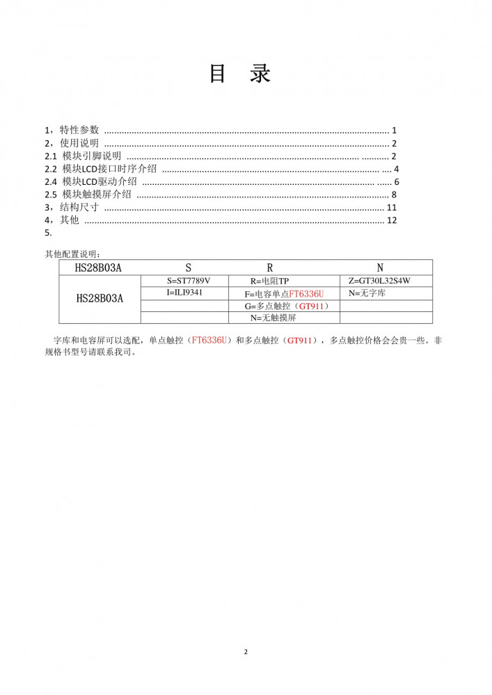 HS28B03A datasheet page 2