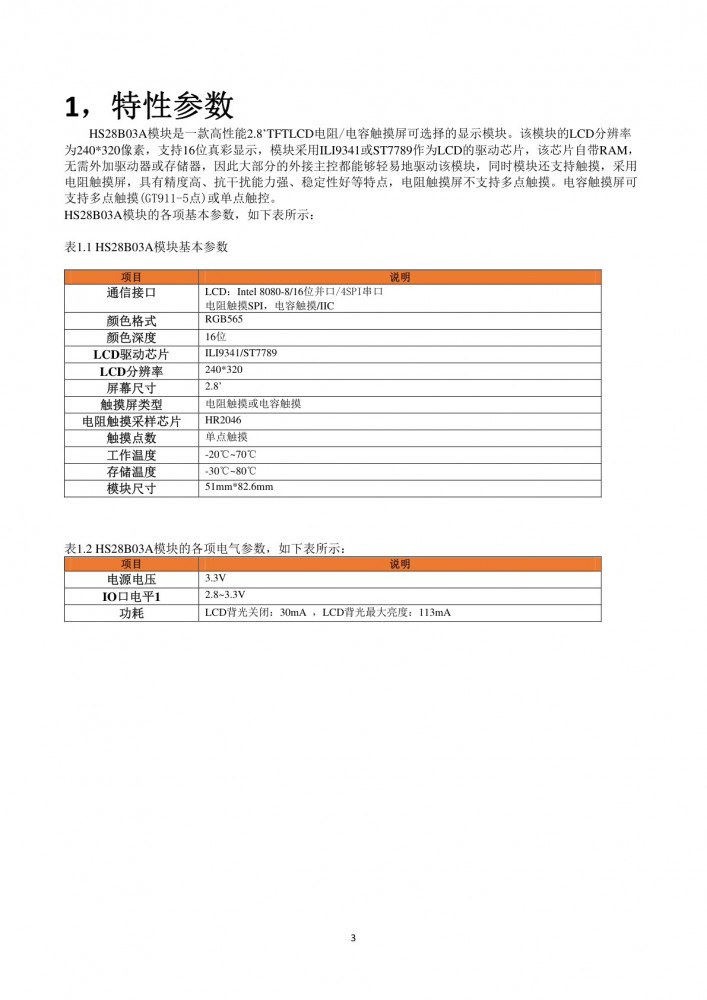 HS28B03A datasheet page 3
