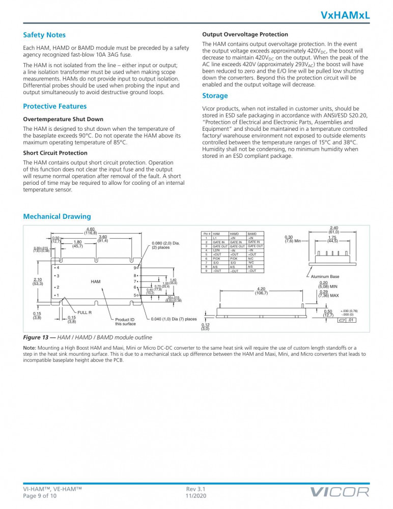 VI-HAM-EL datasheet page 9