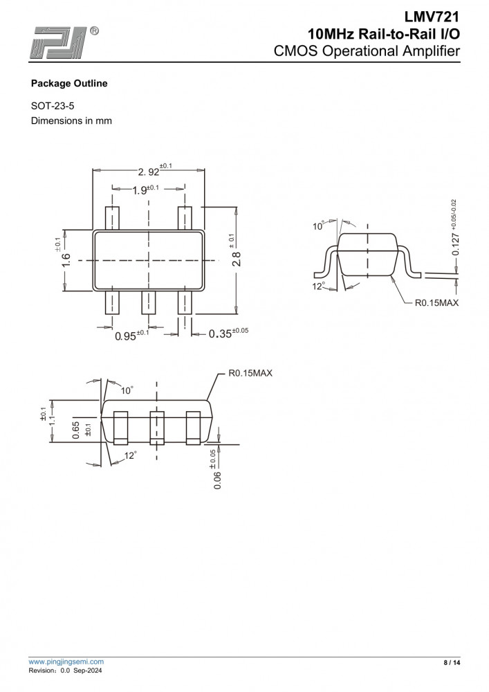 LMV721SE technical document page 8