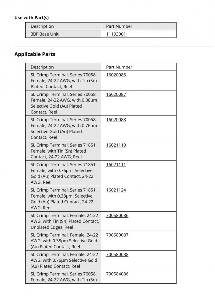 MOLEX 639123200 document preview, page 3