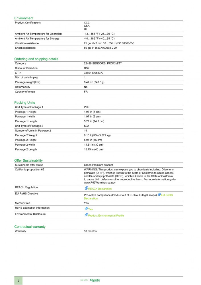 XS7C4A1DPP20 technical document page 2