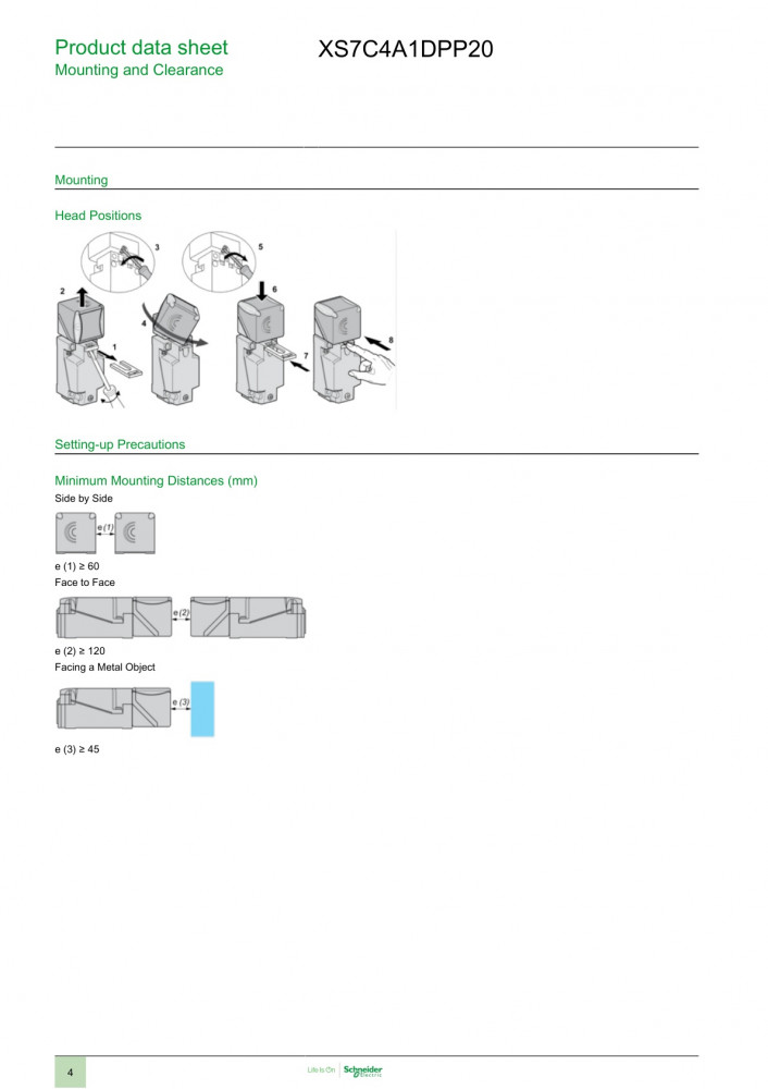 XS7C4A1DPP20 technical document page 4