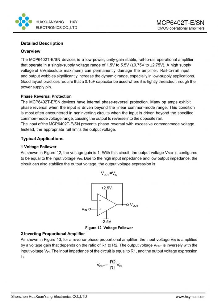 MCP6402T-E/SN datasheet page 8
