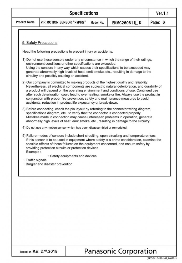 EKMC2606112K specification page 6