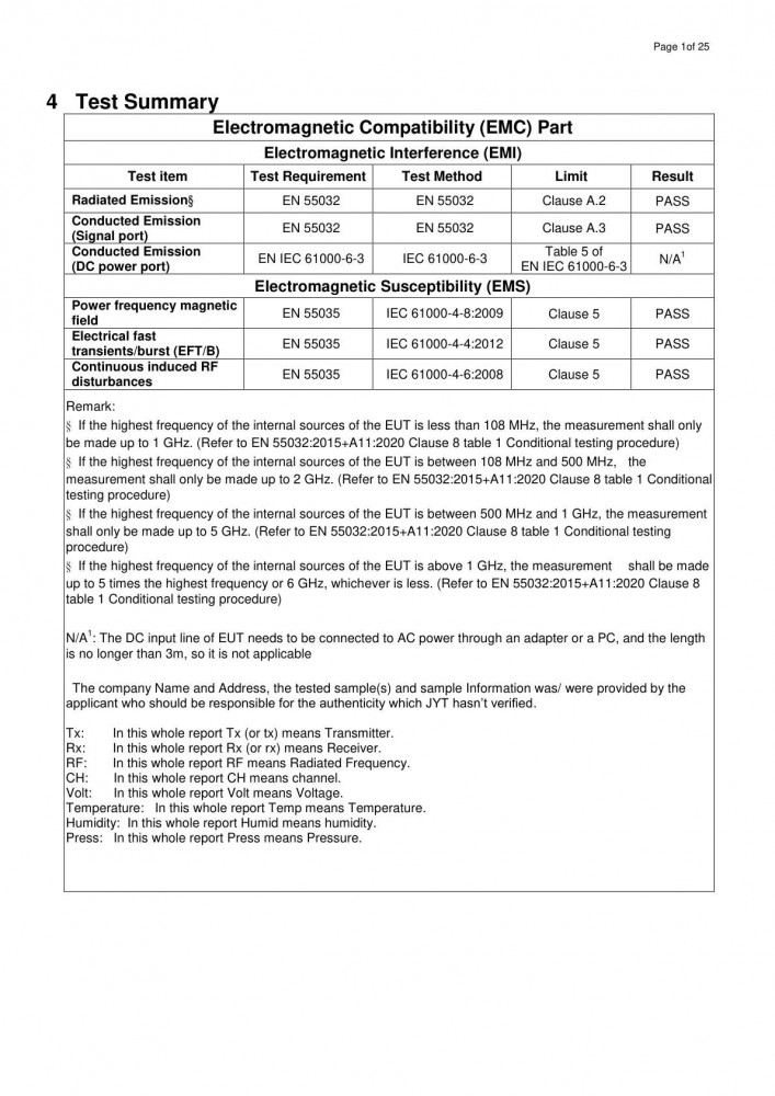 Technical document page 1