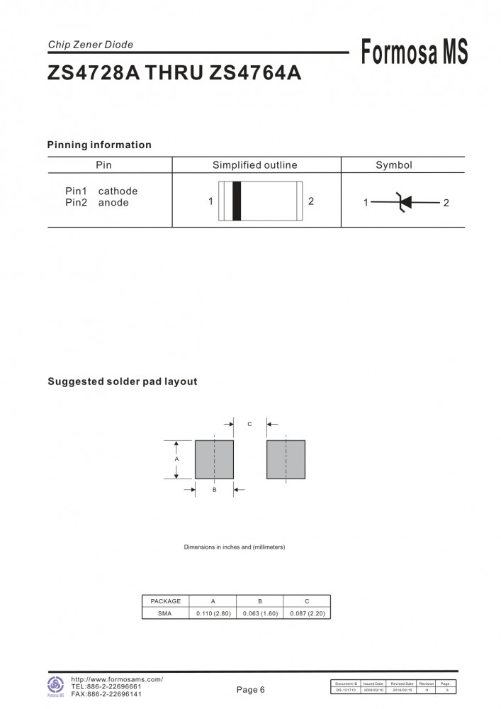 ZS4745A datasheet page 6