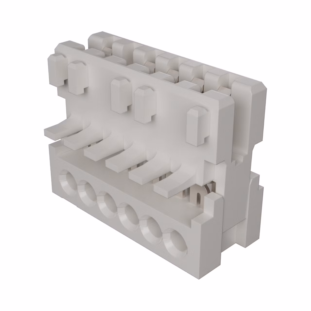 Appli-Mate RAST 2.5 IDT Housing, 2.50mm Pitch, Direct/Indirect, Female, 6 Circuits, Position Keys C and F Removed, Voided Circuit 2 for sale