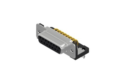 D-SUB Standard • 15-pos. • Socket • Solder pin angled .370