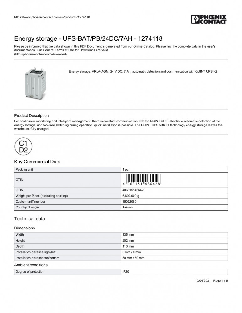 1274118 product document image 1