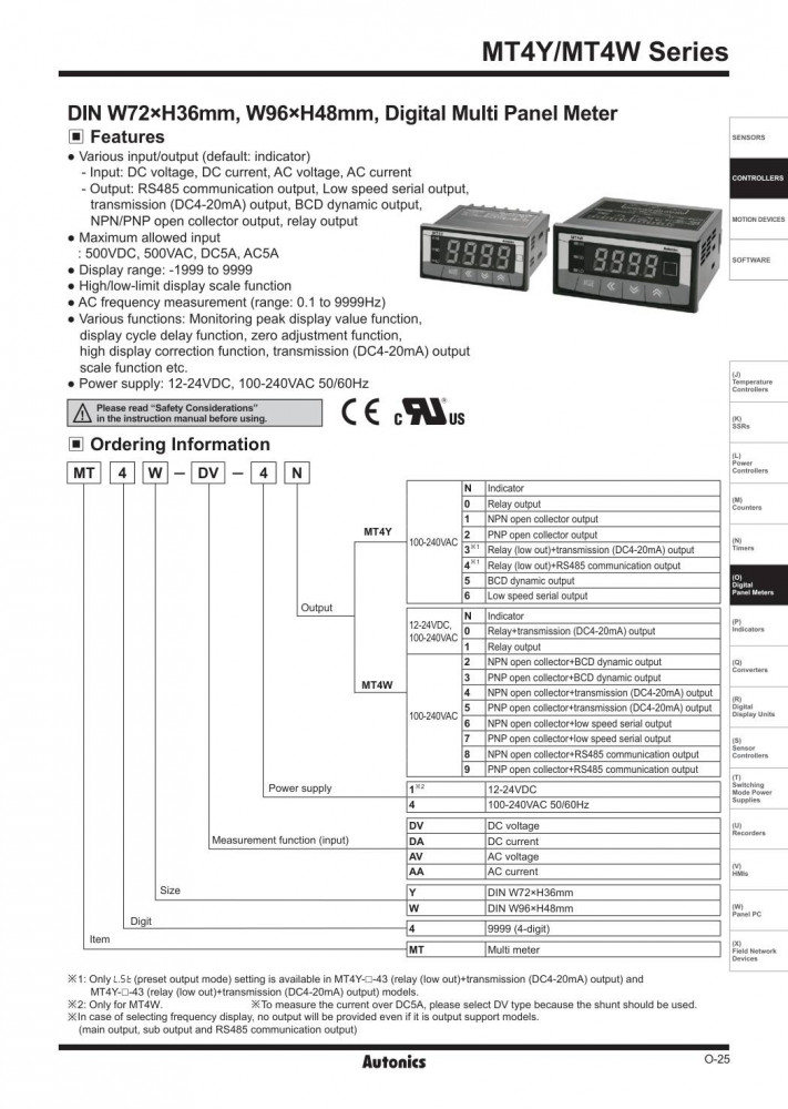 MT4Y/MT4W document page 1