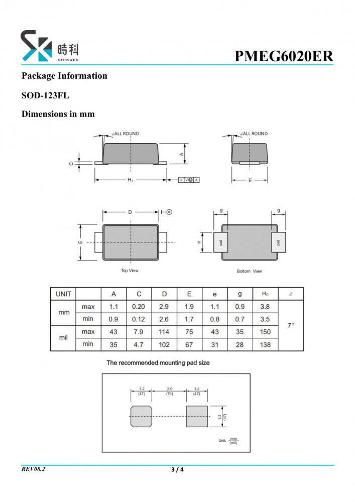 PMEG6020ER datasheet page 3