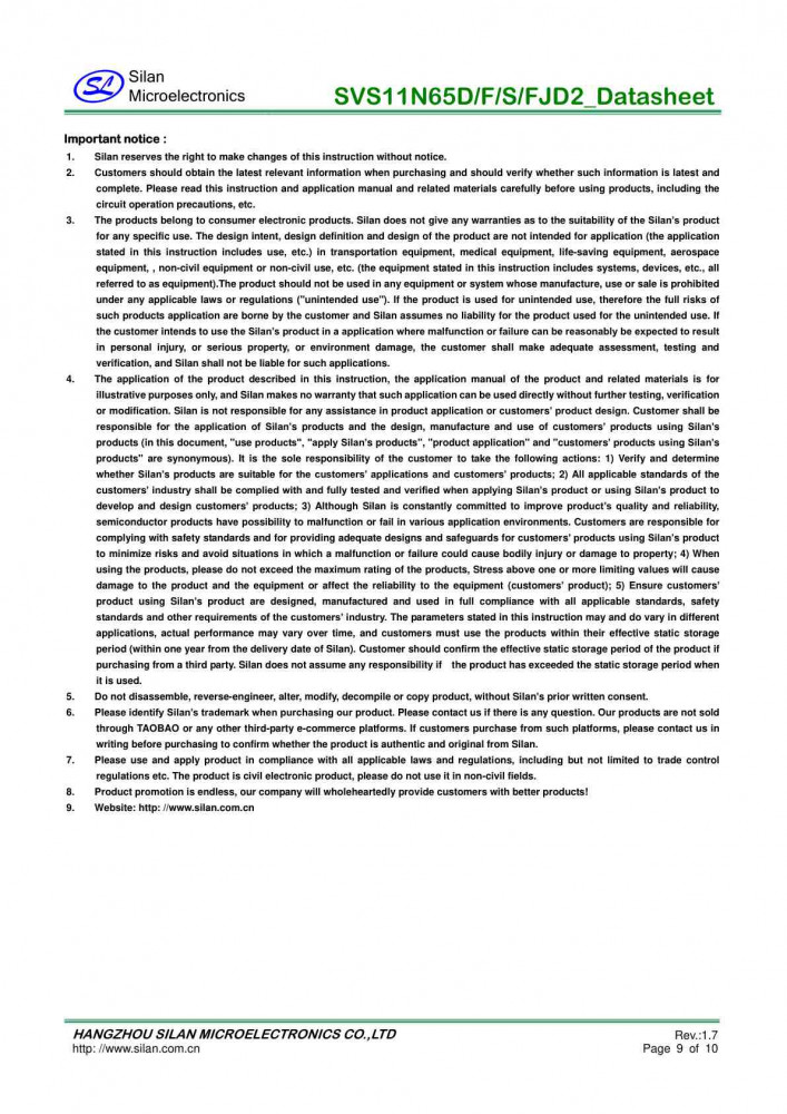 SVS11N65FJD2 datasheet page 9