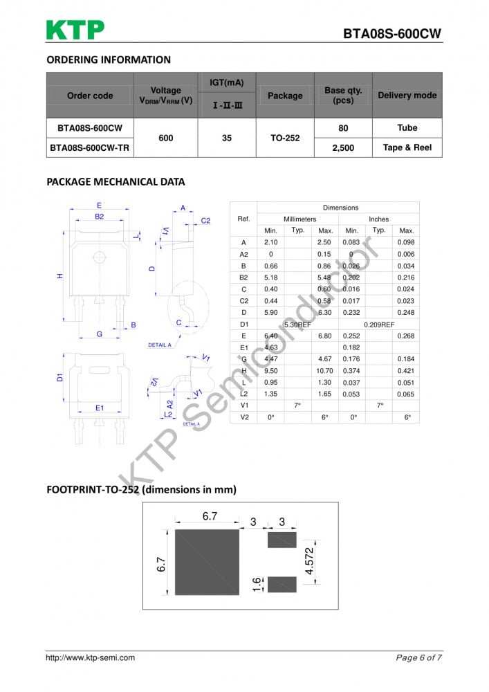 BTA08S-600CW datasheet page 6