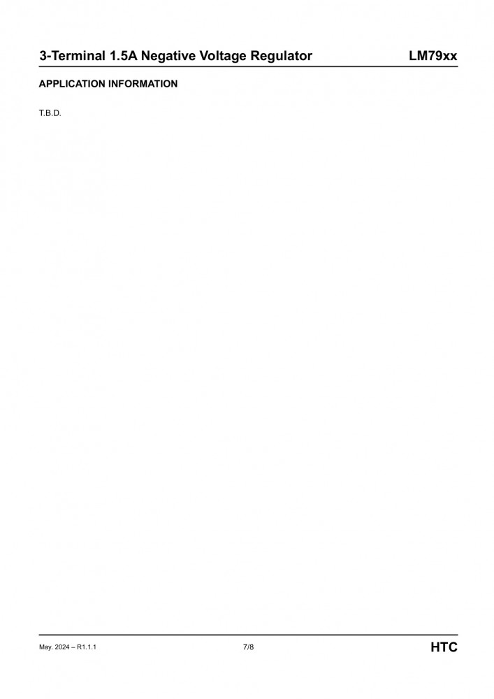 LM7905T datasheet page 7