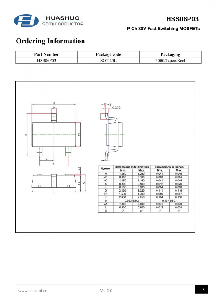 HSS06P03 datasheet page 5