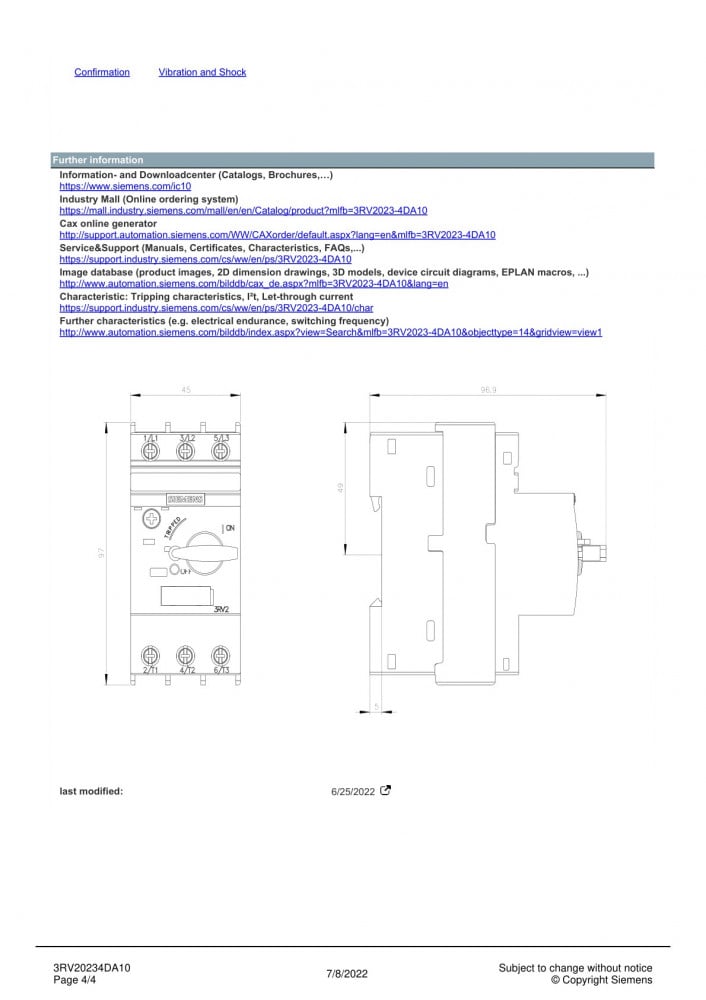3RV20234DA10 datasheet page 4