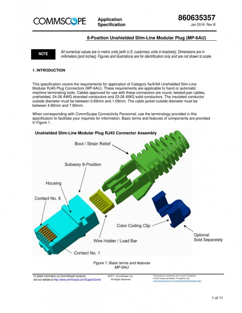 MP-6AU technical document page 1