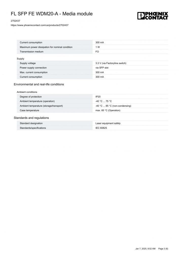 Phoenix Contact 2702437 technical document page 3