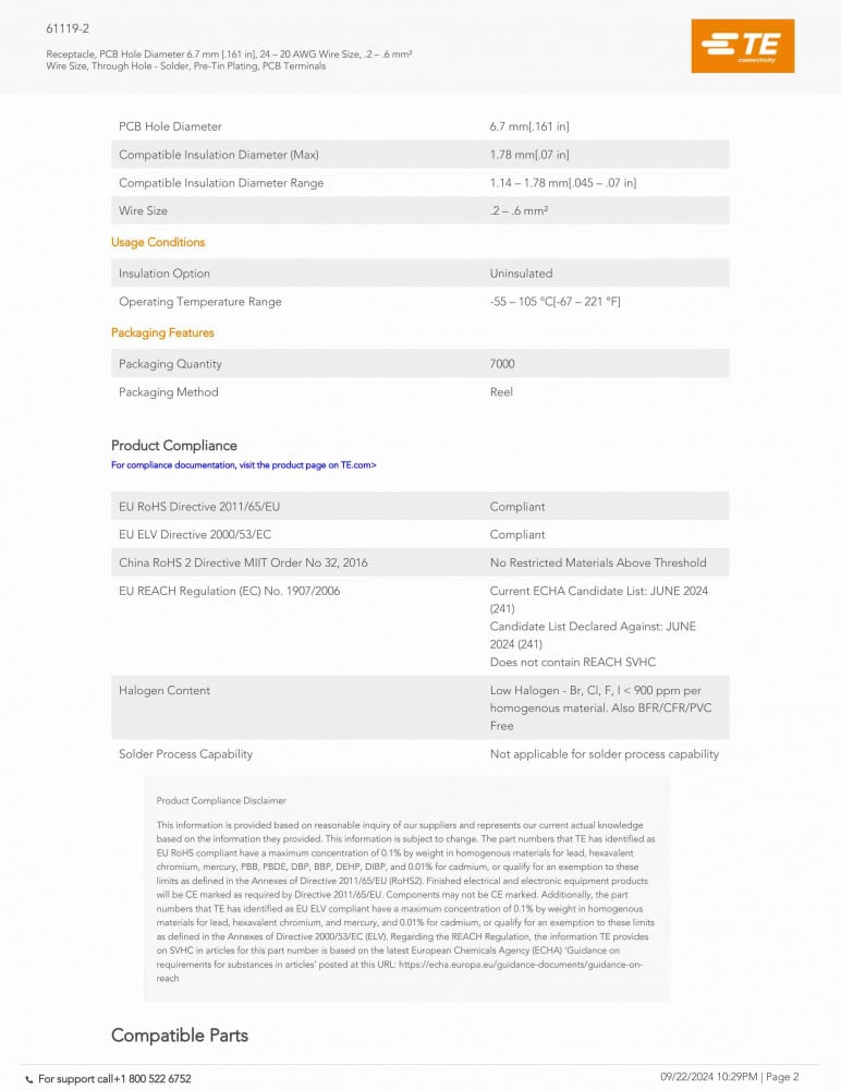 61119-2 technical document page 2