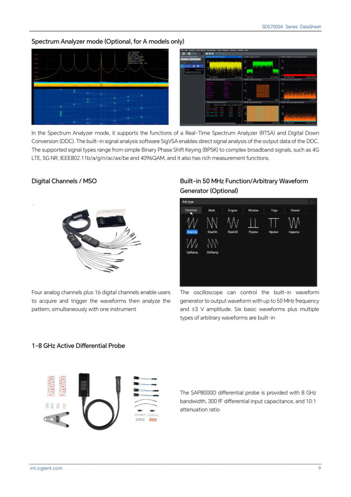 SDS7000A datasheet page 10