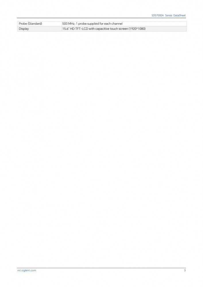 SDS7000A datasheet page 4