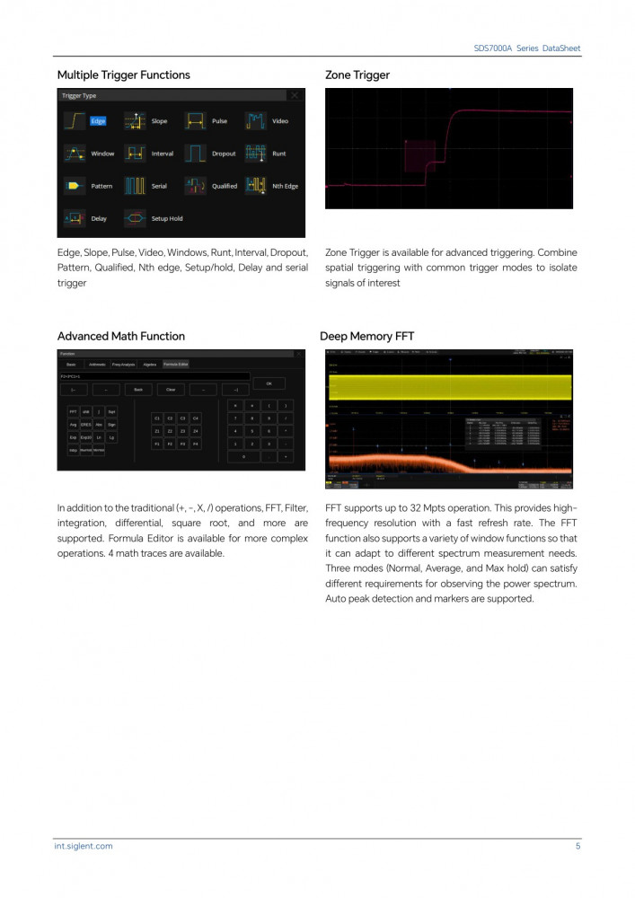 SDS7000A datasheet page 6