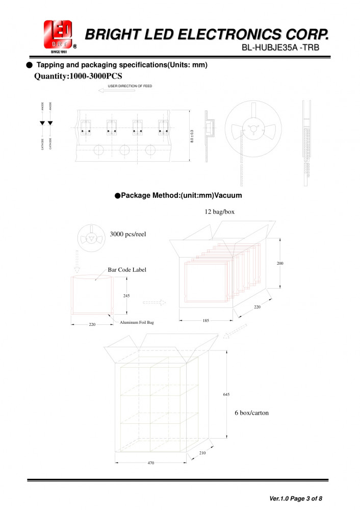 BL-HUBJE35A-TRB technical document page 3
