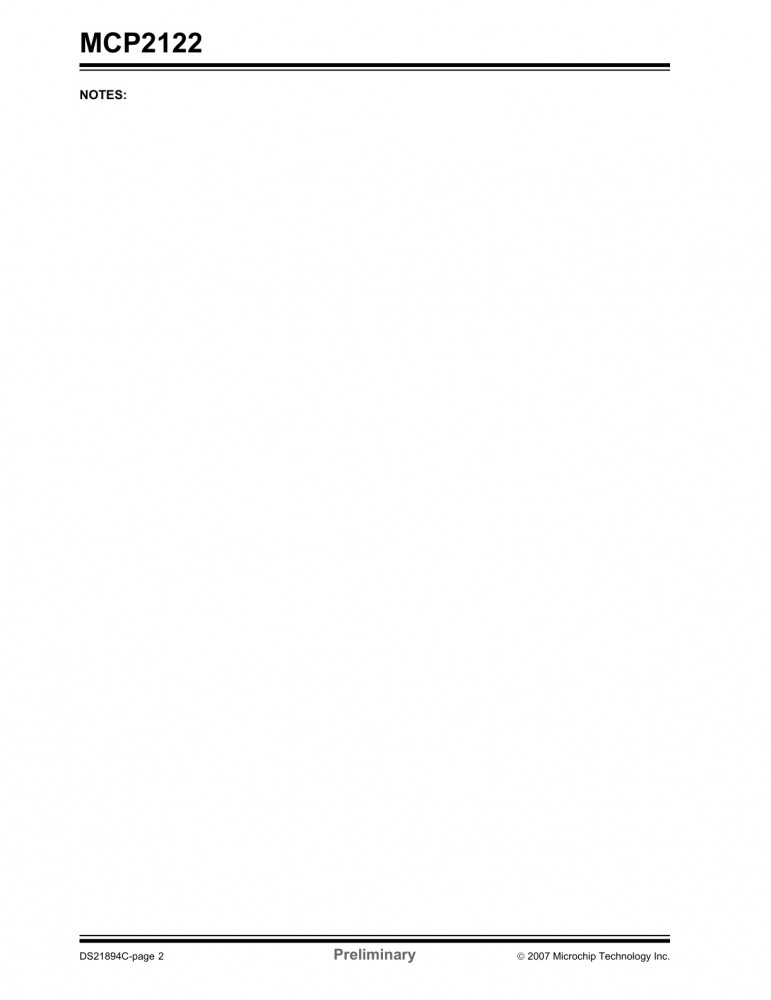 MCP2122 datasheet page 2