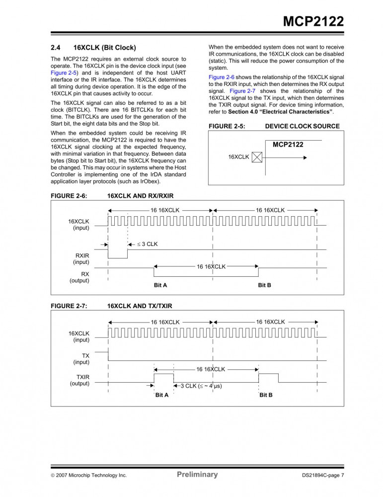 MCP2122 datasheet page 7