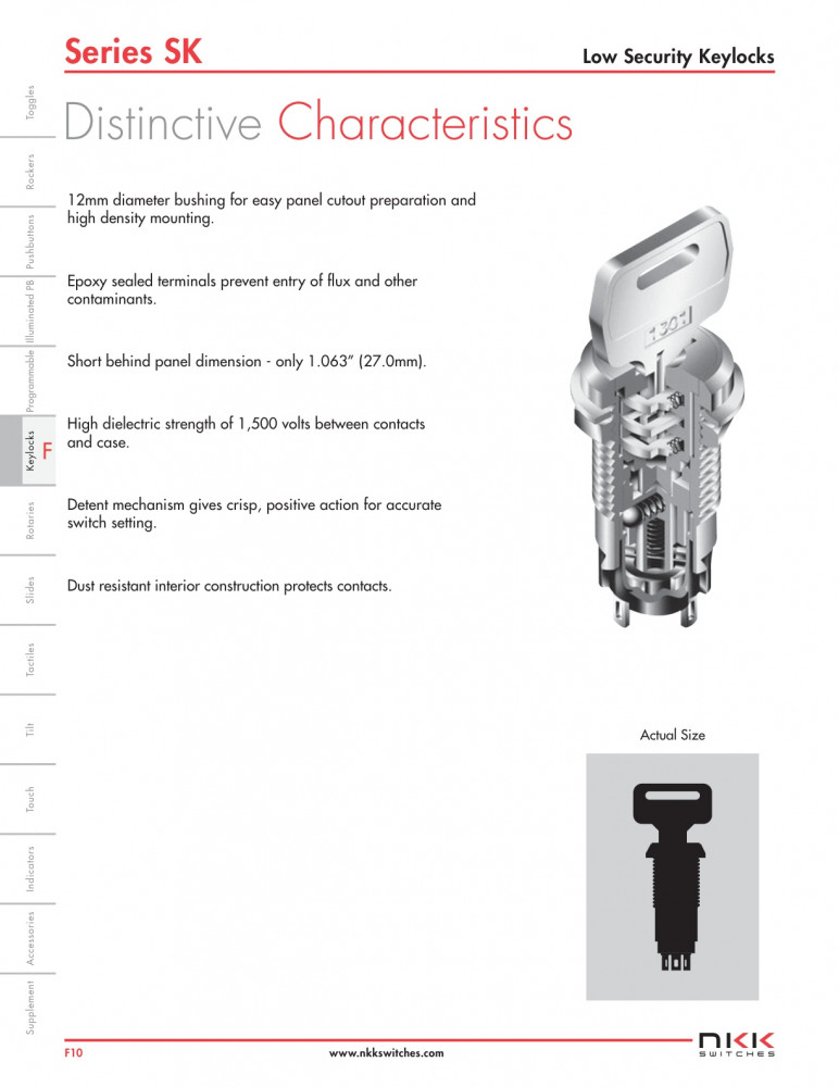 NKK Switches SK12 series documentation page 2