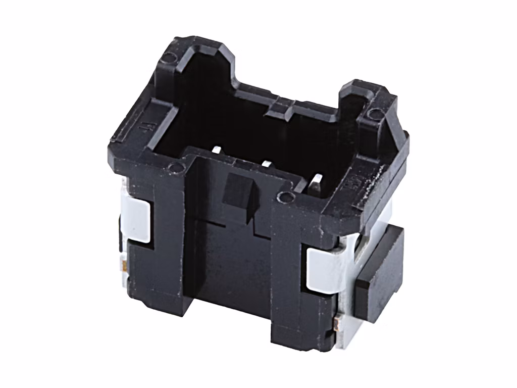 2.00mm Pitch, Micro-Lock Plus PCB Header, Single Row, Vertical, Surface Mount, Matte Tin Plating, Positive Lock, 5 Circuits, Low-Halogen, Black