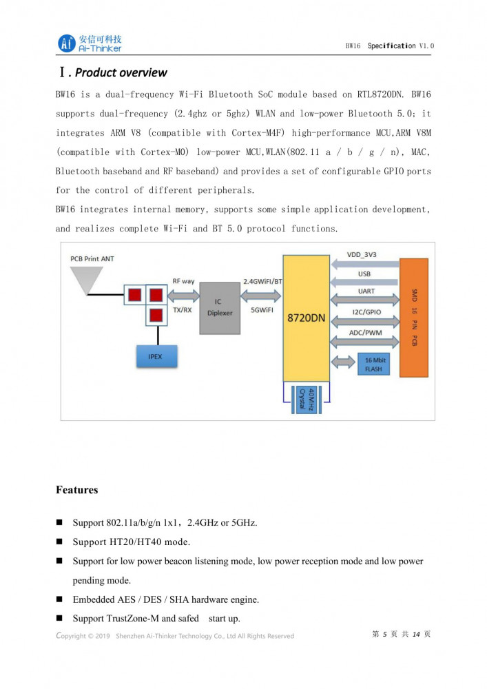 BW16 datasheet page 5