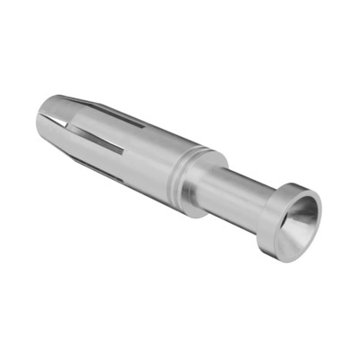 Heavy-Duty Turned Crimp Contact for 16A Inserts and Modules, Female, Silver (Ag) Plated Copper Alloy, 1.50mm² (16 AWG), 100 per Bag for sale