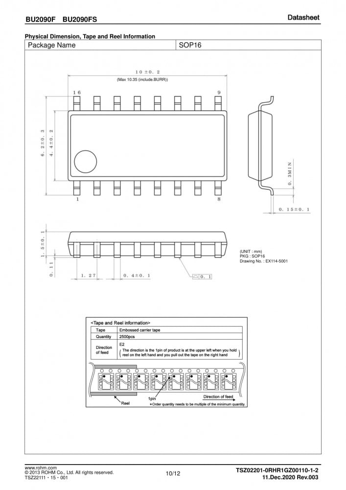 BU2090FS-E2 datasheet page 10