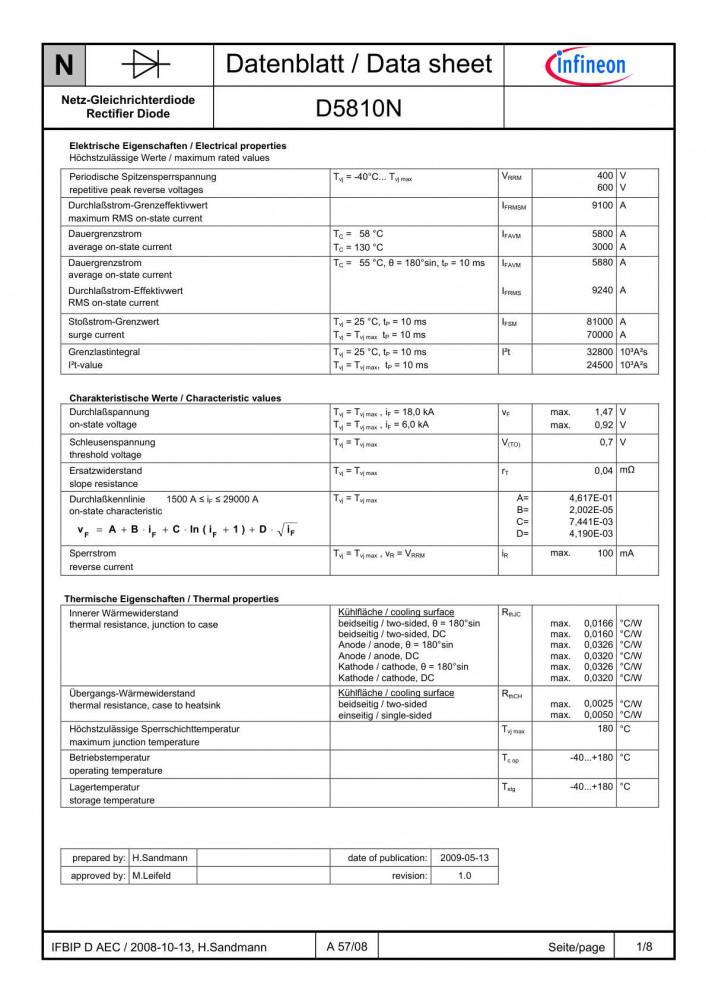 D5810N datasheet page 1