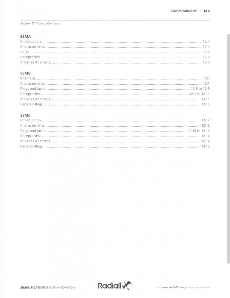 Radiall SSMB technical document page 3