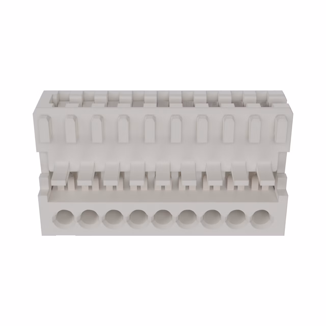 Appli-Mate RAST 2.5 Female Connector, 2.50mm Pitch, 9 Circuits, All Position Keys, 1 Closed and 1 Open Endwall for sale