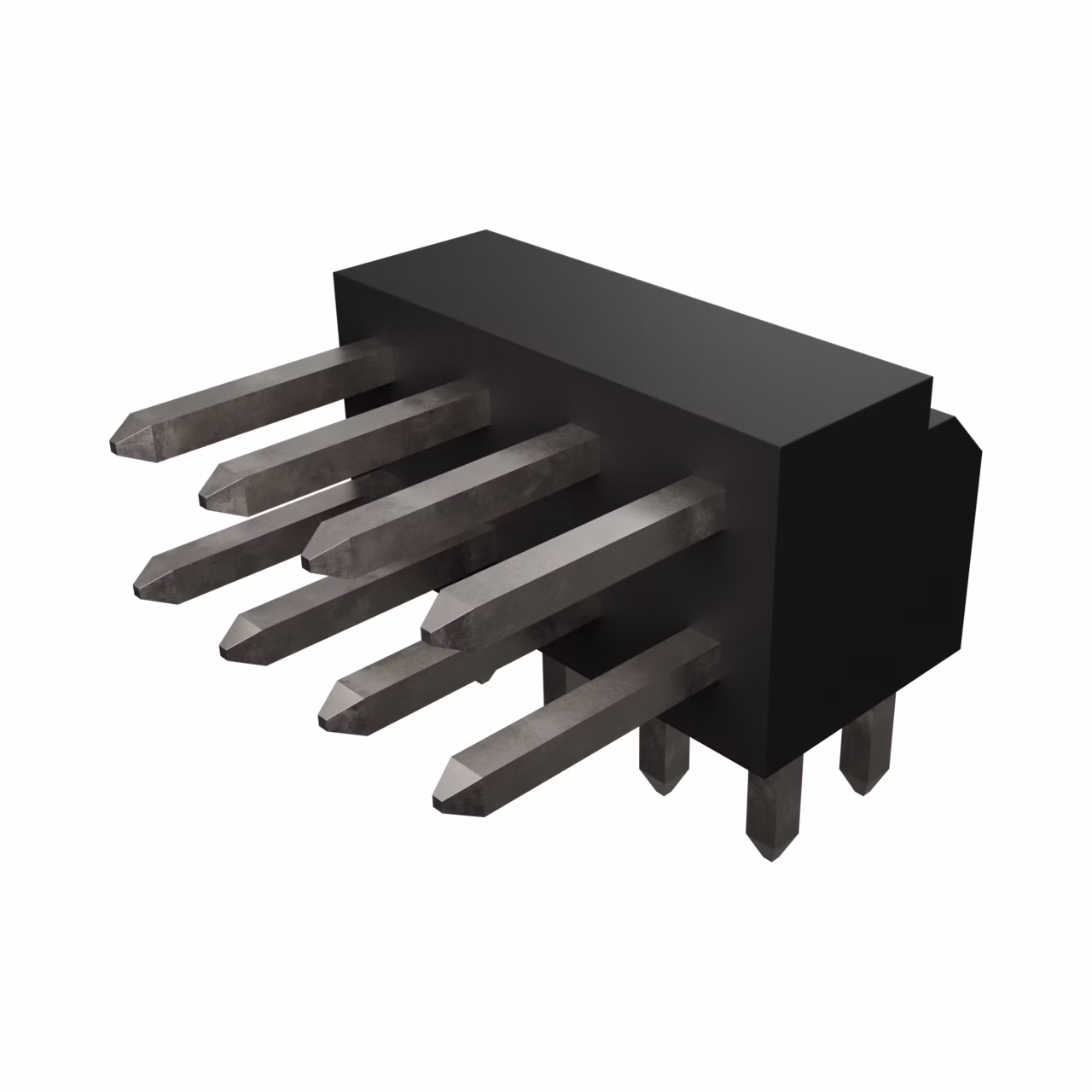 2.00mm Pitch Milli-Grid Header, Right-Angle, Through Hole, 8 Circuits, 2.54µm Tin (Sn) Plating, Mating Pin Length 4.00mm, Tail Length 2.60mm, Tray, Lead-Free for sale
